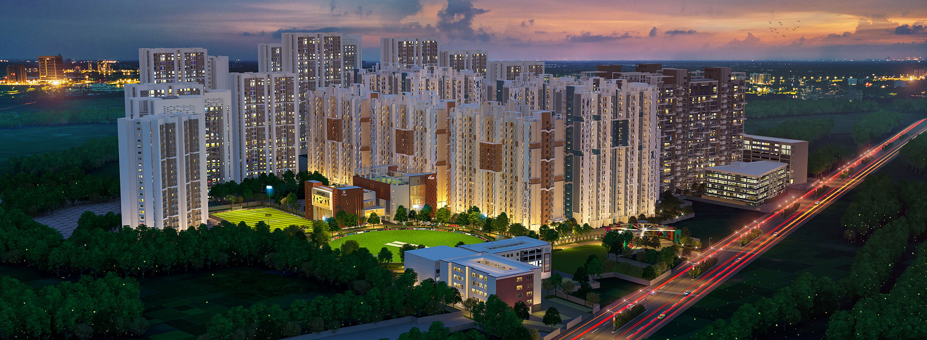2/3 BHK Premium Apartments in 6 Lane Rajarhat - Merlin RISE, Kolkata