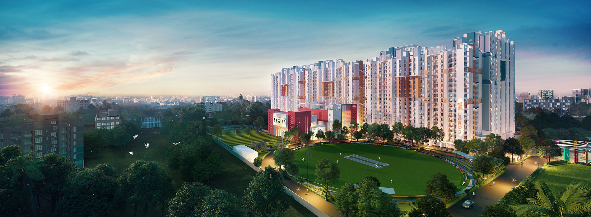 RAJARHAT | Merlin Rise Sports Republic | 9 Towers | 2B + G + 27 ...